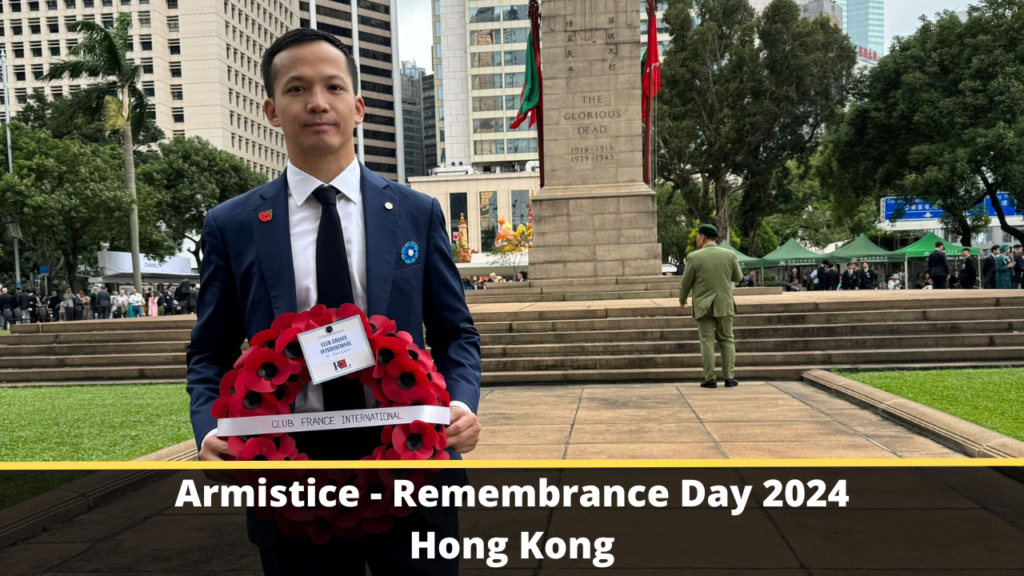 Armistice - Remembrance day 2024 (Hong Kong) - Club France International